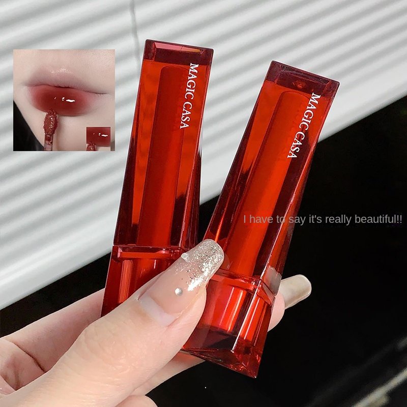 Magic CASA ลิปสติก ลิปกลอส ทับทิม เพิ่มความชุ่มชื้น ติดทนนาน ไม่จางง่าย | Shopee Thailand