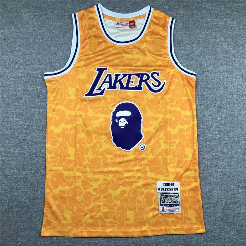 เสื้อกีฬาแขนกุด ลายทีม NBA Jersey Los Angeles Lakers Bape No.93 สี ...