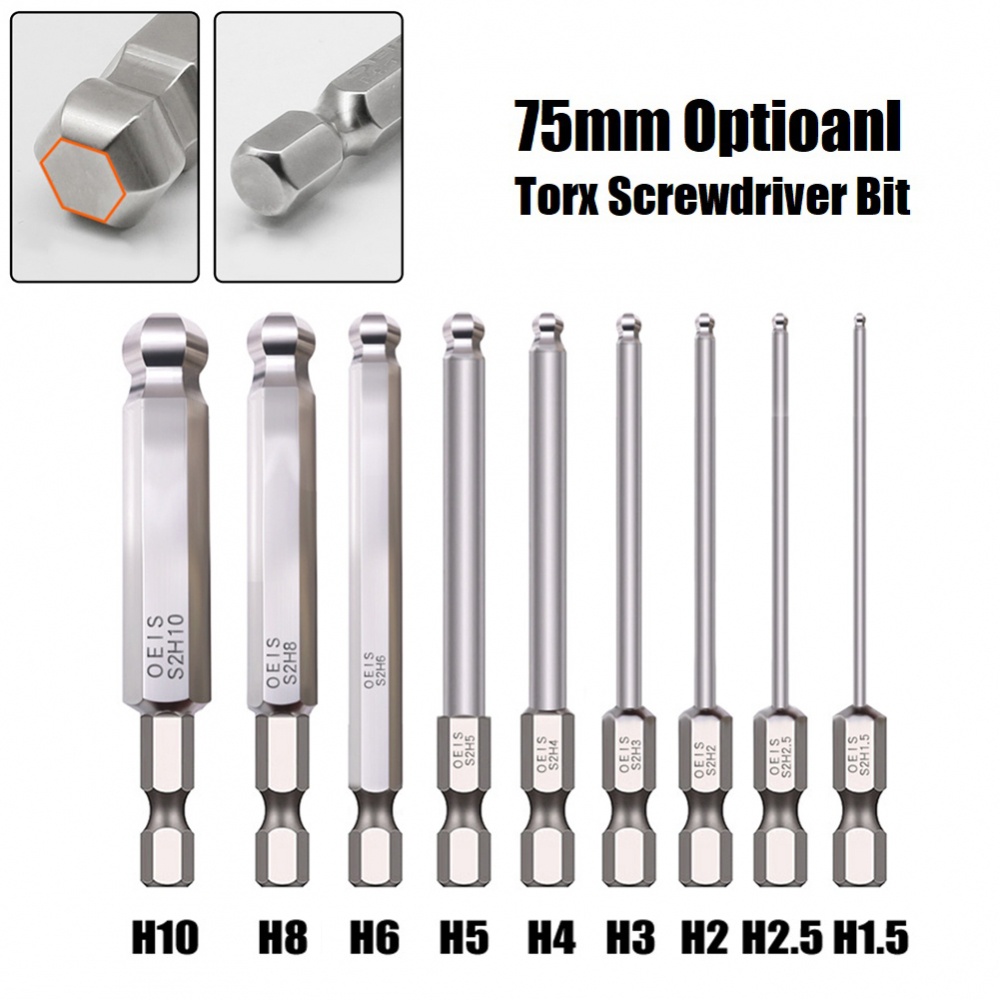 ⭐READY STOCK ⭐Screwdriver Bit Electroplating For Automotive H1.5-H10 ...