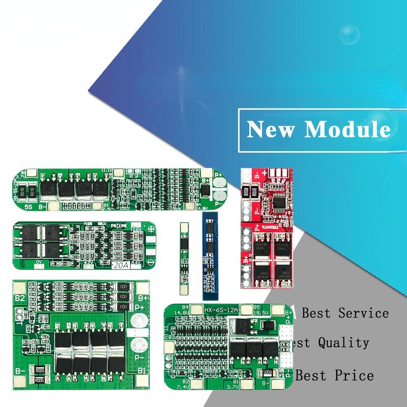 โมดูลชาร์จแบตเตอรี่ลิเธียม 1S 2S 3S 4S 3A 20A 30A Li-Ion 18650 Bms ...