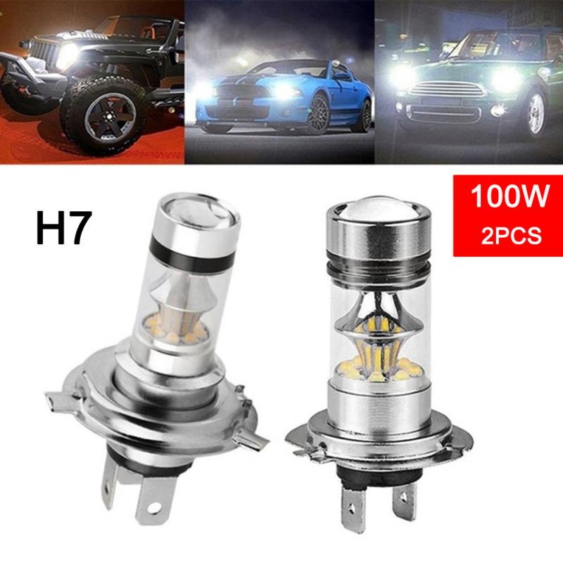 ชุดแปลงหลอดไฟหน้า LED H7 H4 H11 H1 H3 H8 100W 6000K 12V 24V สีขาว 2 ชิ้น | Shopee Thailand