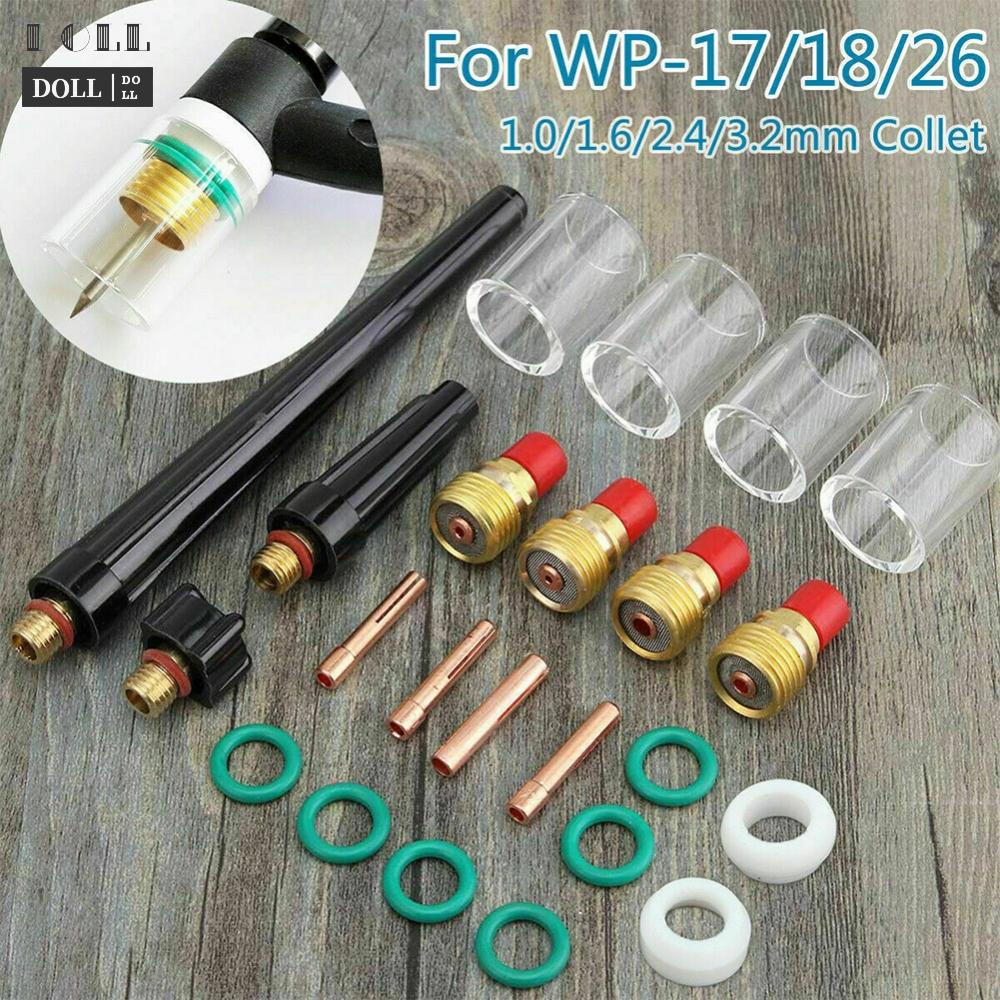 ⭐2023 ⭐23Pcs TIG Welding Stubby Gas Lens #10 Cup Kit For Tig WP-17/18/26 Torch | Shopee Thailand