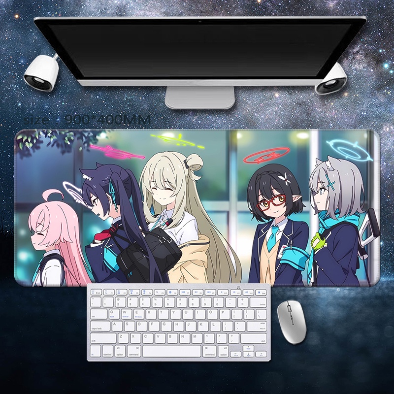 Blue Archive mouse pad oversized sorasaki hina/Misono Mika/Sunaōkami ...