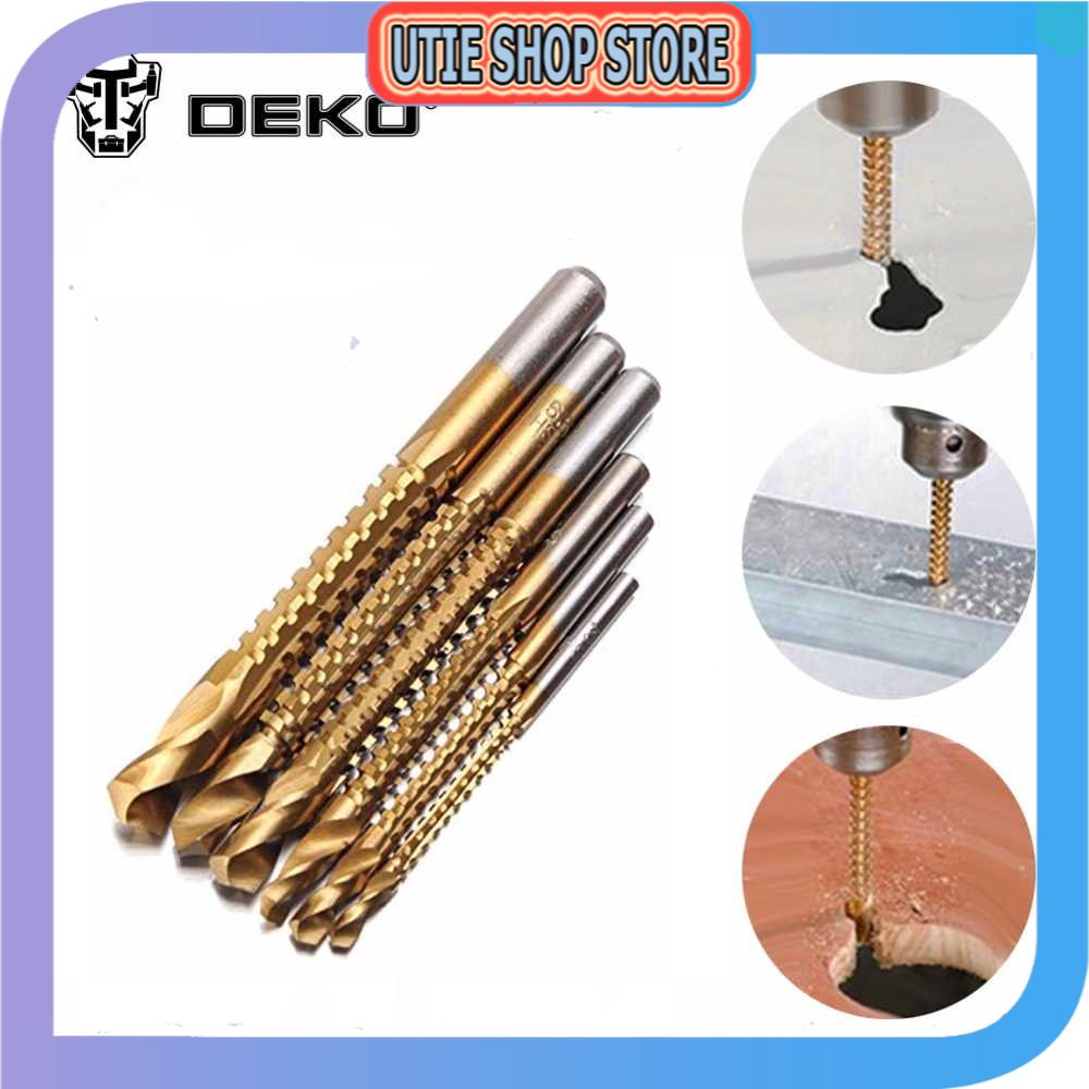 MATA UTIE STORE - DEKO ดอกสว่านไฟฟ้า HSS 6 ชิ้น - DW1369 | Shopee Thailand