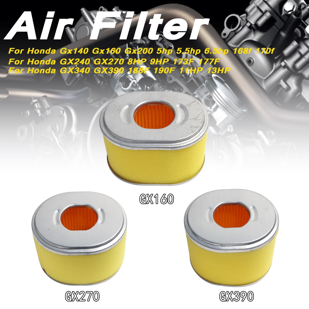 ไส้กรองอากาศ สำหรับรถยนต์ฮอนด้า GX120 GX160 GX200 GX240 GX270 GX340 GX390 168F 170F 173F 177F ...