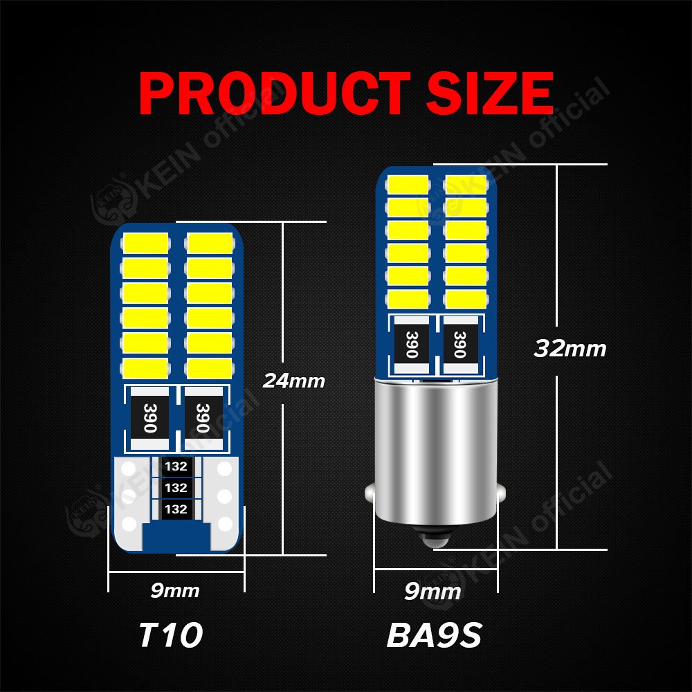 Kein 2PCS T10 หลอดไฟ Led W5W Festoon 31 มม.36 มม.39 มม.41 มม.C3W C5W รถภายในแผงโดมหลอดไฟป้าย ...