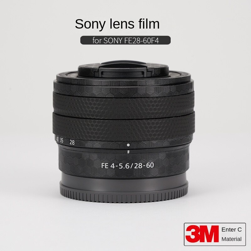 ฟิล์มสติกเกอร์คาร์บอนไฟเบอร์ ป้องกันเลนส์กล้อง สําหรับ sony FE28-60 F4 ...