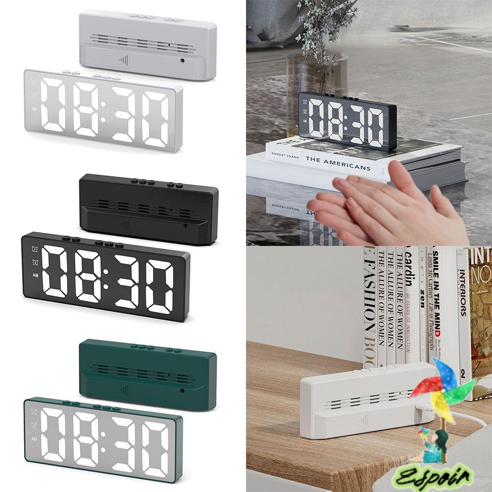 ESPO นาฬิกาปลุกดิจิทัล มีไฟ LED บอกอุณหภูมิ ปฏิทิน | Shopee Thailand