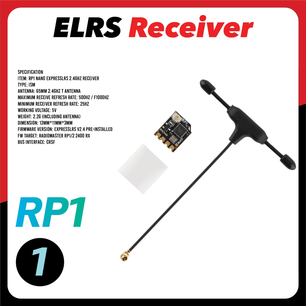 RadioMaster ELRS ExpressLRS 2.4G RP1 RP2 RP3 ER5A ER5C TX RX PWM ...
