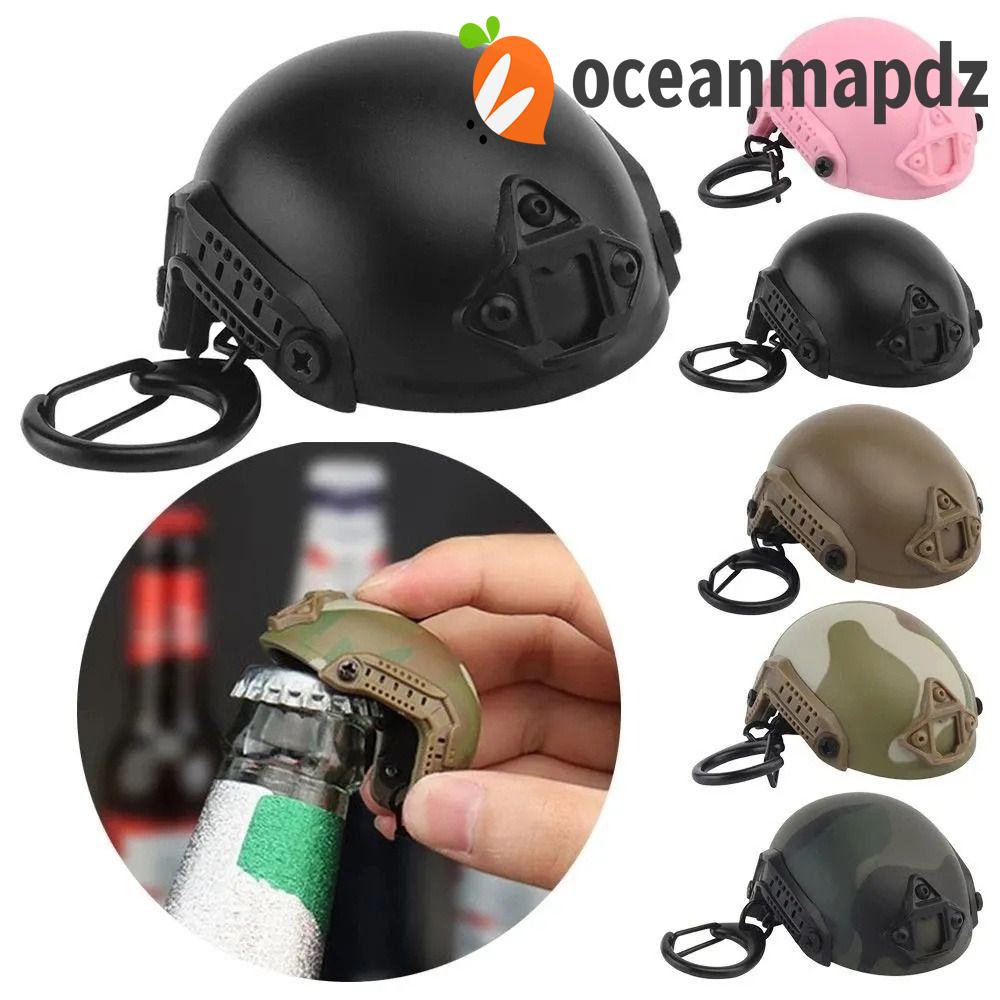 Oceanmapdz ที่เปิดฝาขวดเบียร์ หมวกกันน็อค รูปหมวกกันน็อค ขนาดเล็ก พวงกุญแจ กระเป๋าพกพา จี้ ABS ...