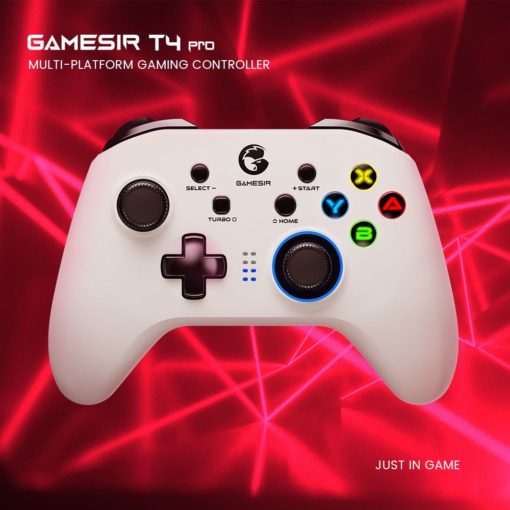 2023 ใหม่ GameSir T4 Pro สีขาว Gaming Controller 2.4G/บลูทูธไร้สาย Gamepad สําหรับ Nintendo ...