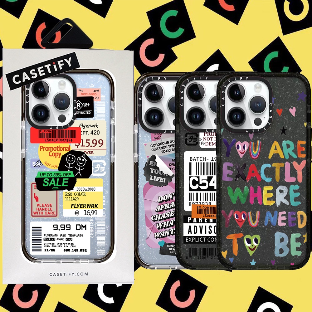 Casetify 【Tobe Love Label C54 SALE】เคสโทรศัพท์มือถือ ซิลิโคนนิ่ม TPU ใส ...