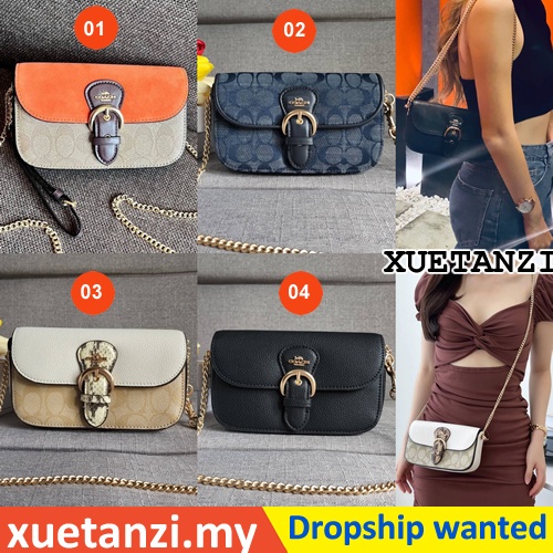 COACH c5620 c8304 ca441 c7376 kleo กระเป๋าสะพายผู้หญิง/ออกแบบฝาพับ ...