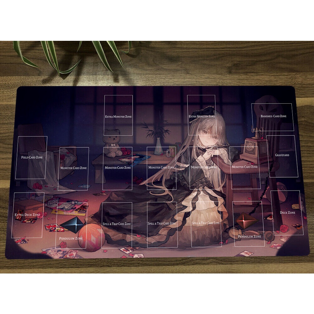 Yu-gi-oh! Duel Playmat CCG TCG Mat Ghost Belle & Haunted Mansion Card แผ่นรองเมาส์เกมมิ่ง ...