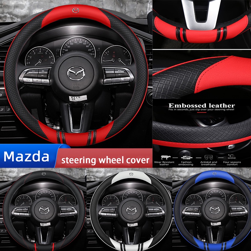Alcantara ปลอกหุ้มพวงมาลัยรถยนต์ หนังวัวแท้ แบบบาง ไม่มีกลิ่น สําหรับ ...