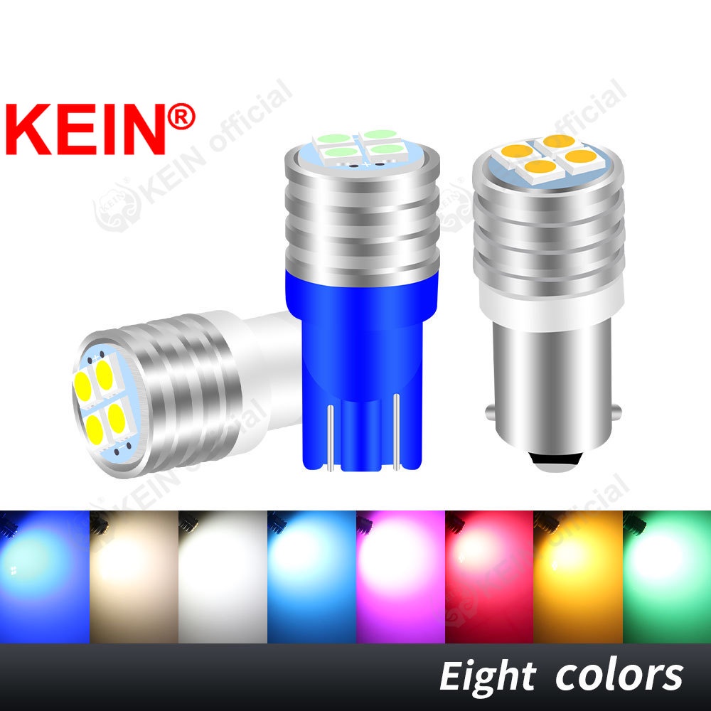 Kein 2PCS T10 หลอดไฟ Led BA9S T4W ไฟโดม 194 ที่จอดรถภายในรถอ่านป้ายทะเบียนด้านข้าง Marker ...
