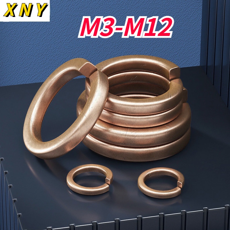 [XNY] Gb93 แหวนรองสปริง ทองแดง ทรงกลม M3 M4 M5 M6 M8 M12 สีบรอนซ์ | Shopee Thailand