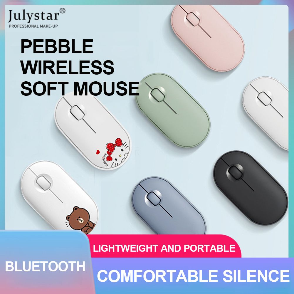 JULYSTAR Pebble Mute Mouse M350 Bluetooth Dual Mode เมาส์ไร้สาย เมาส์ ...