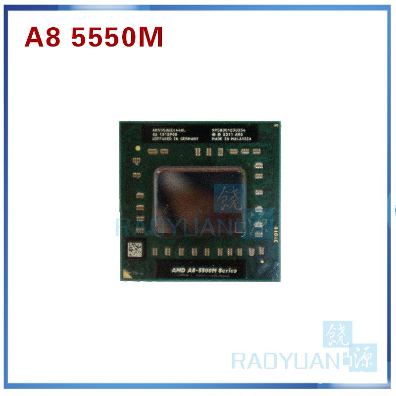 ซ็อกเก็ตโปรเซสเซอร์โน้ตบุ๊ก AMD CPU A8 5500M series A8-5550M A8 5550M AM5550DEC44HL FS1 CPU 4M ...
