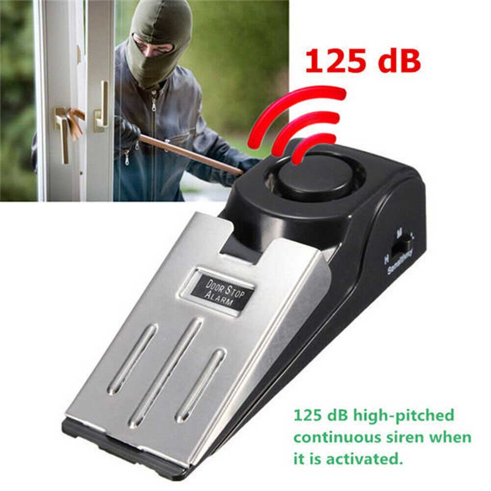Door Stop Alarm 120DB Portable Alert Home Dormitory Travel Security ...