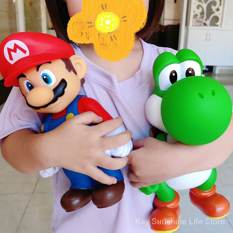 โมเดลตุ๊กตาไวนิล Super Mario Louis Brothers แฮนด์เมด ของเล่นสําหรับเด็ก ...