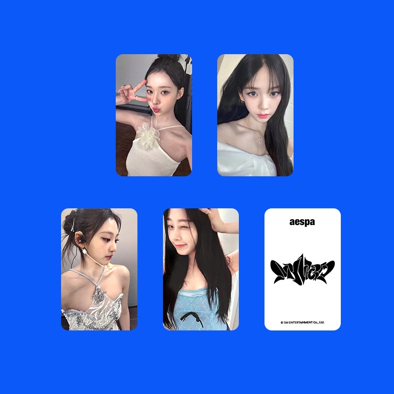 อัลบั้มใหม่ AESPA MY WORLD MK SPECIAL EDITION PHOTOCARD SELFIE CARD ALBUM CARD POSTCARD ...