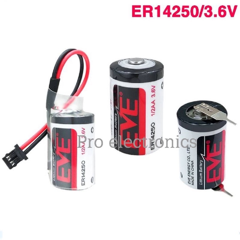 แบตเตอรี่ Yiwei ER14250 แบตเตอร์รี่ควบคุมอุตสาหกรรม PLC servo ETC probe ...