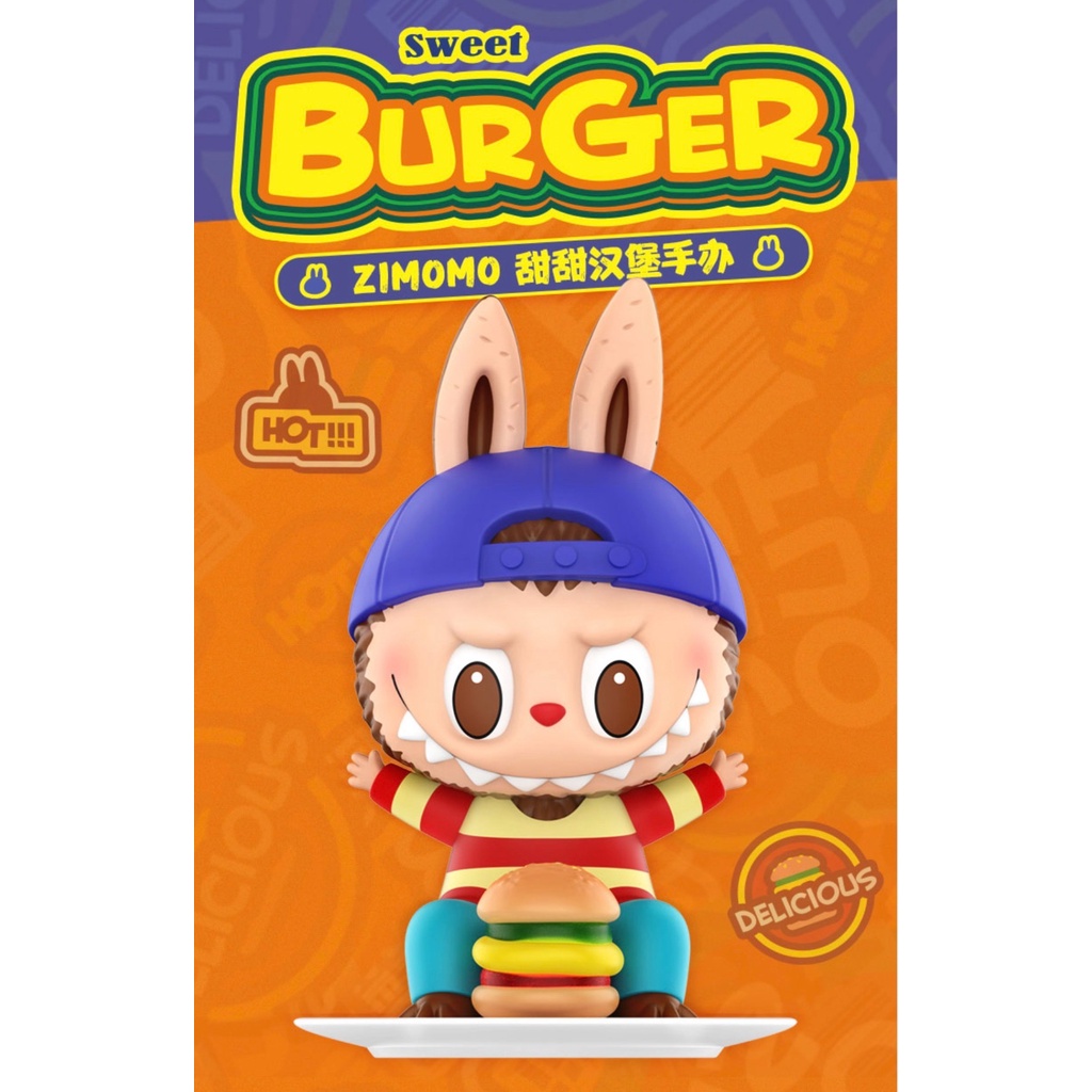 [Asari] ฟิกเกอร์ Popmart LABUBU Zimomo Sweet Burger สําหรับแขวนตกแต่ง ...