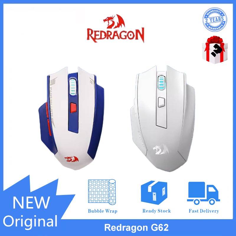 Redragon G62 เมาส์เกมมิ่งไร้สาย บลูทูธ สามโหมด น้ําหนักเบา | Shopee Thailand