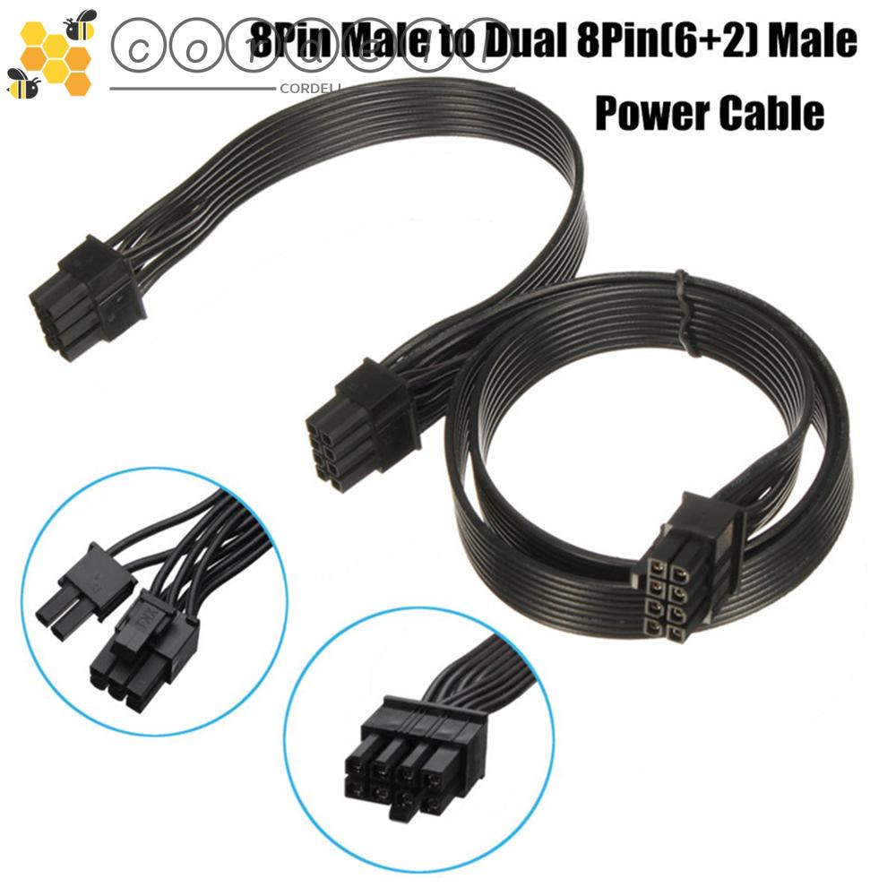 Cordell สายไฟ Pci-E 8Pin(6+2) Male To Male 18AWG 8 Pin Male 8Pin วิดีโอกราฟฟิค Gpu ขนาด 60 ซม ...