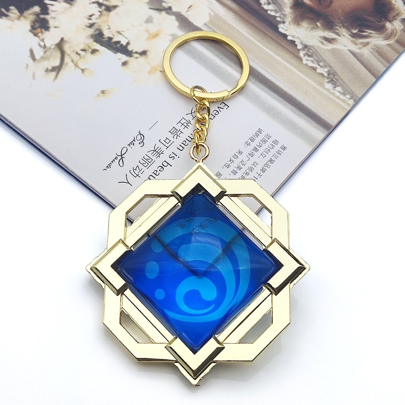 พวงกุญแจกระจก ลายเกม Genshin Impact Visions Sumeru Mondstadt Liyue ...