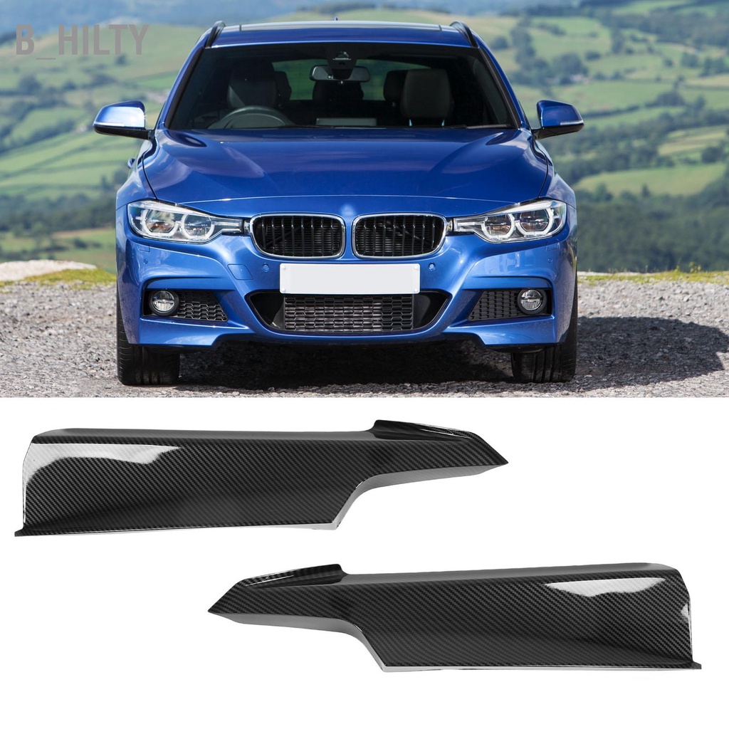 B_HILTY คู่กันชนหน้าลิป Splitter มุมสำหรับ 3 Series F30 F31 F3 320i ...