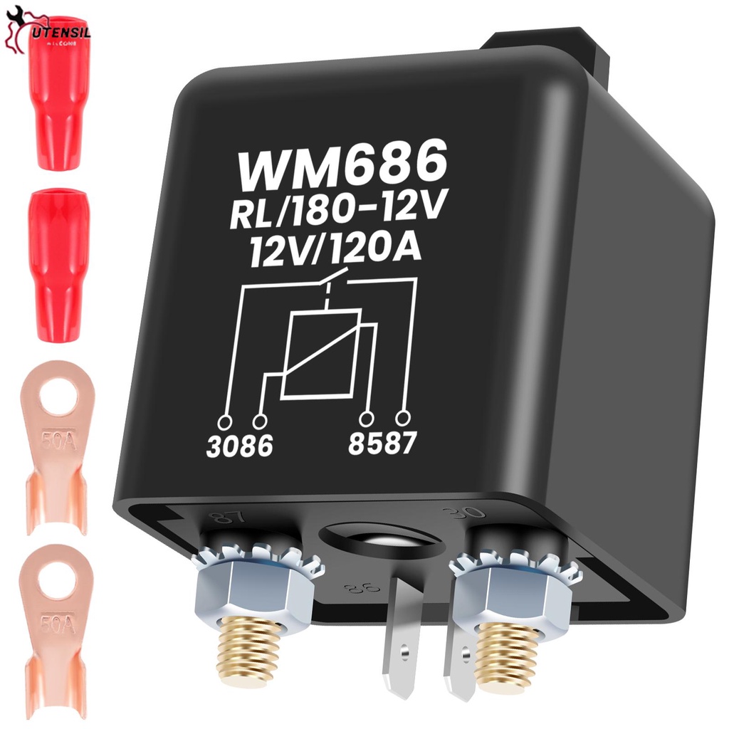 สวิตช์รีเลย์สตาร์ทเตอร์ 12V 120A พลังงานสูง เปิด ปิด ทนทาน | Shopee Thailand