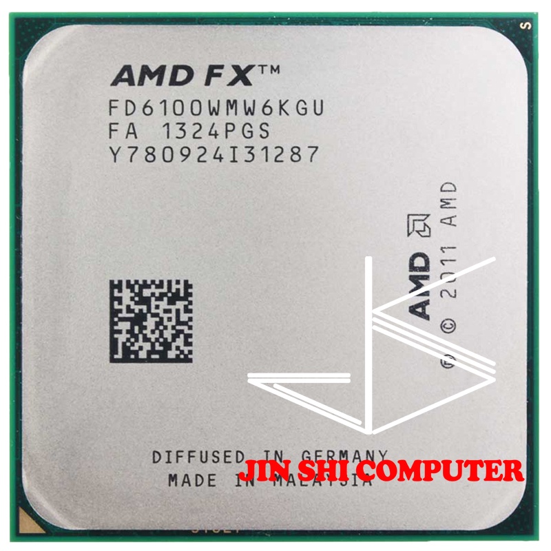 ส่งฟรี ซ็อกเก็ต AMD FX-Series FX6100 3.3GHz SIX-Core CPU Processor FX 6100 FD6100WMW6KGU 95W AM3 ...