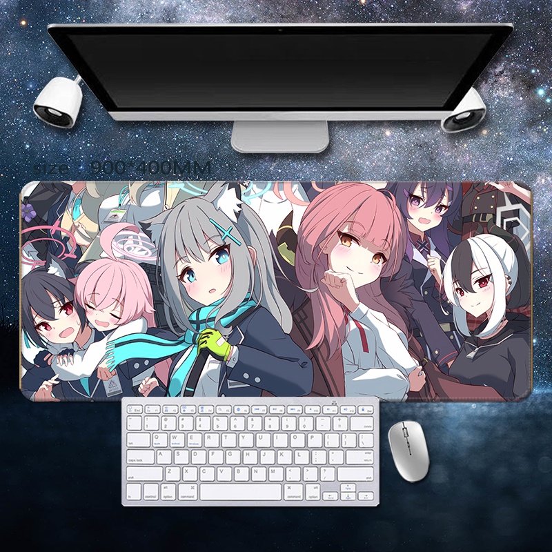 Blue Archive mouse pad oversized sorasaki hina/Misono Mika/Sunaōkami ...
