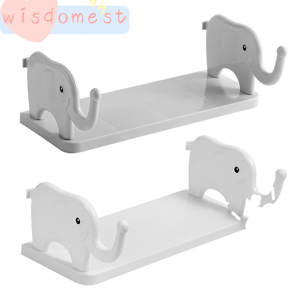 Wisdomest1 Elephant Storage Rack มัลติฟังก์ชั่นที่ถอดออกได้ติดผนังตู้ ...