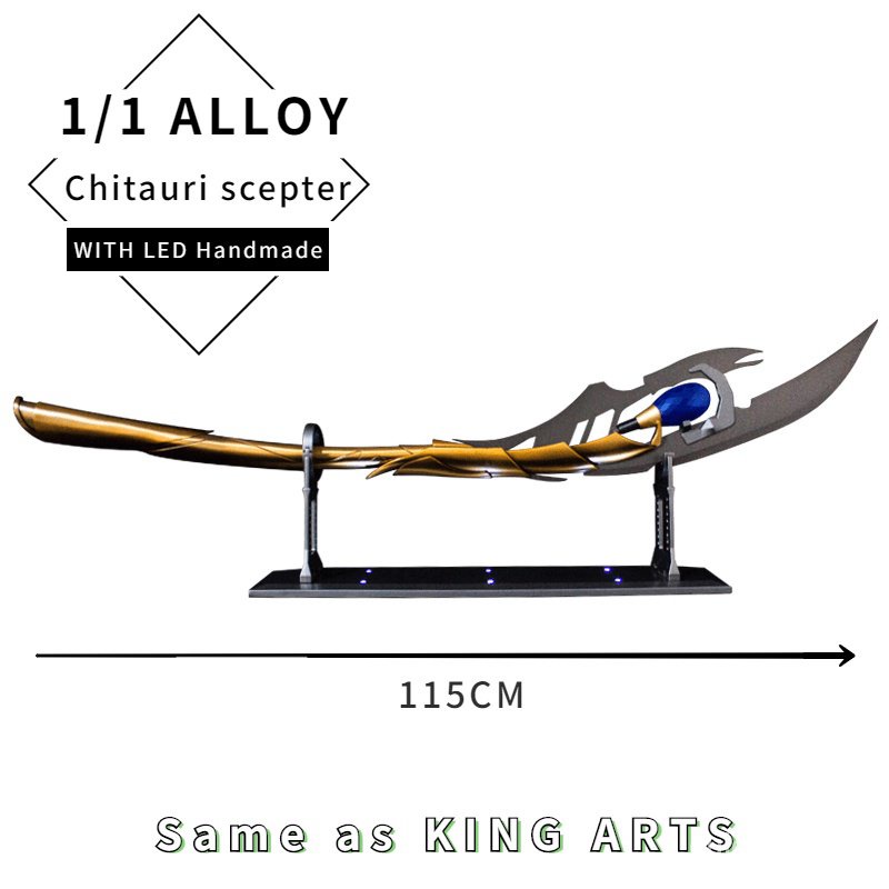 Spot 1/1 Loki weapon scepter digital alloy scepter metal 115cm handmade ...