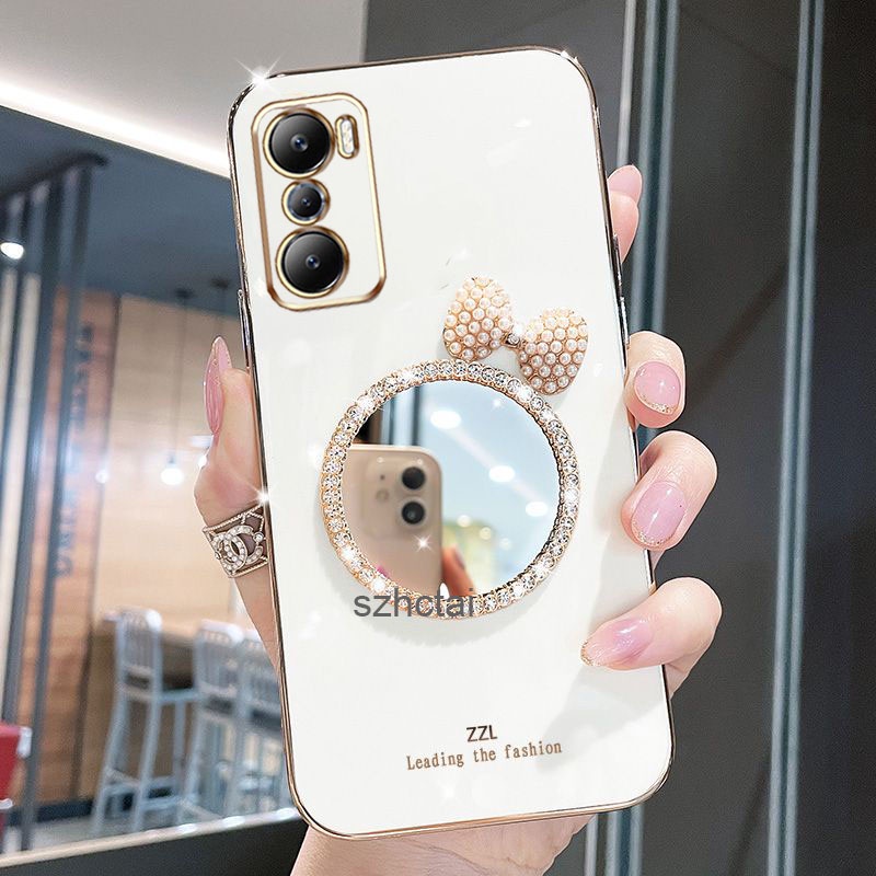 เคส Infinix Hot 20 4G X6826 X6826B X6826C Hot 20S X6827 หรูหรา มุก โบว์ ...