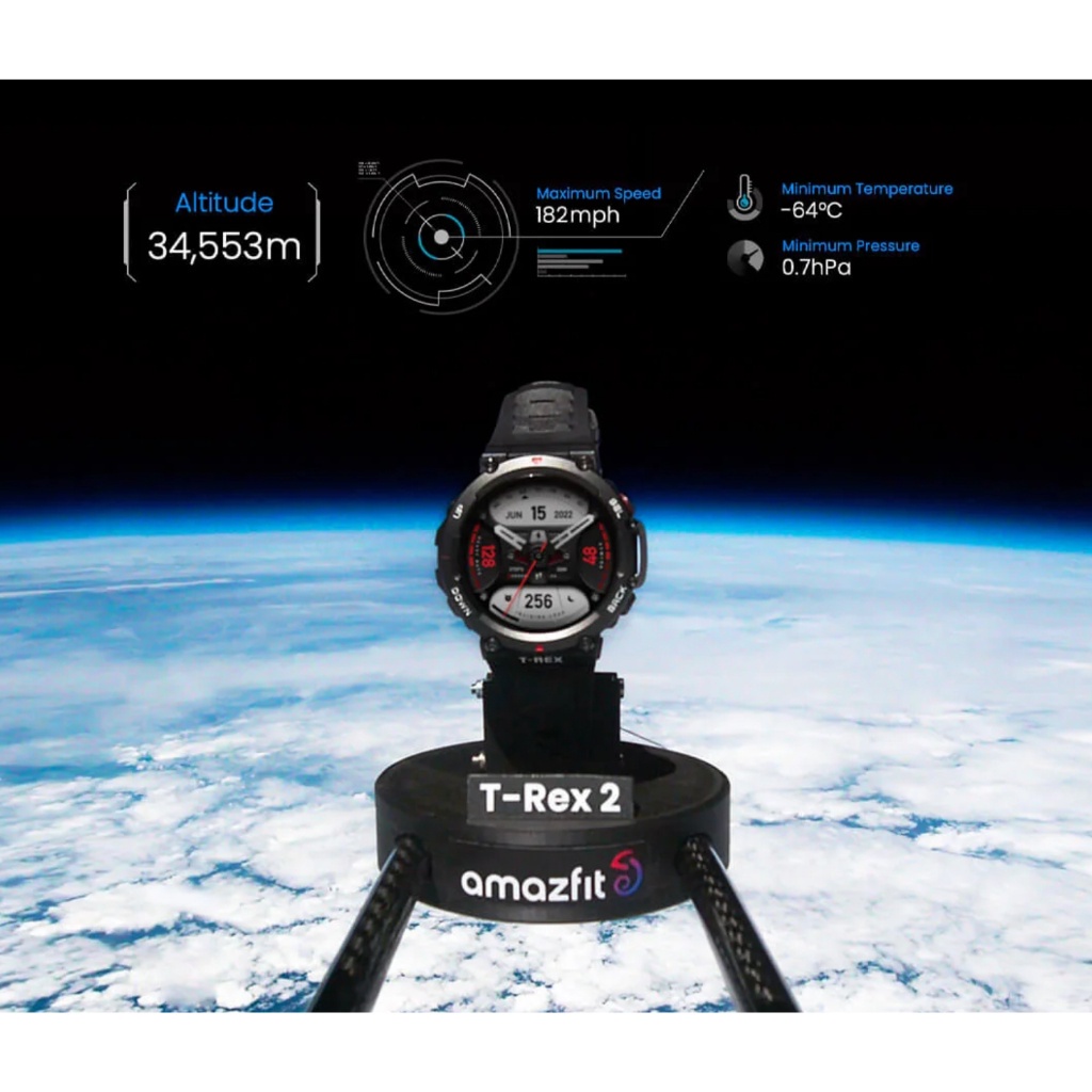 Amazfit T-Rex 2 Ember Black / smart watch / นาฬิกาข้อมือ / นาฬิกาผู้ชาย ...