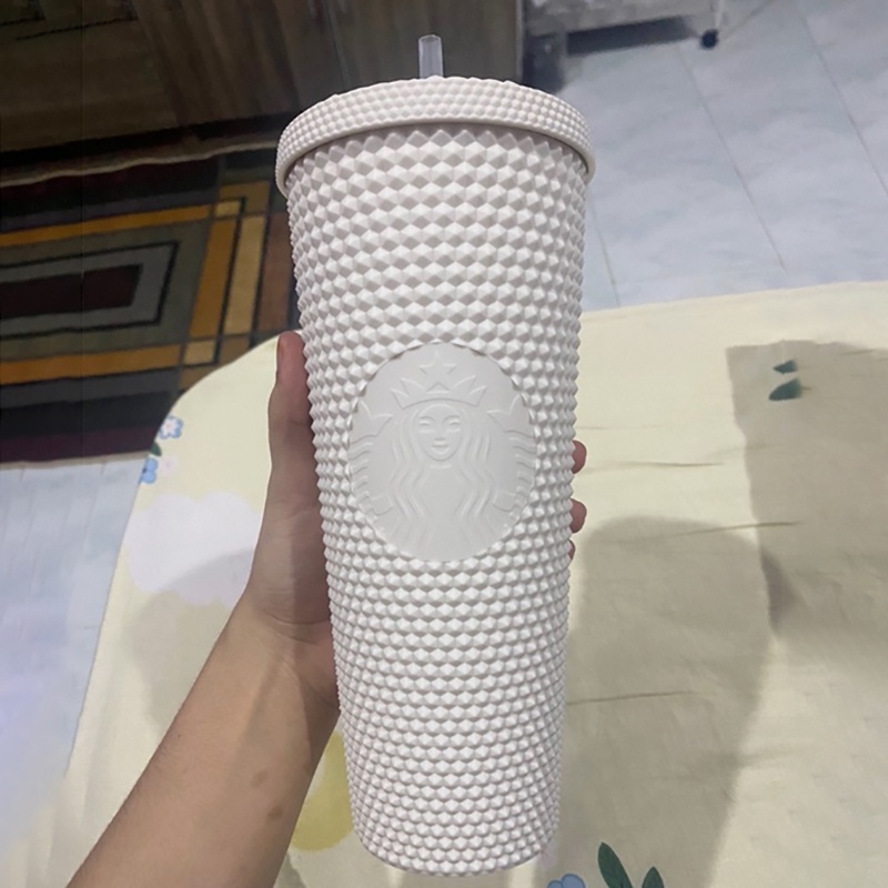 【ready Stock】reusable Starbucks Tumbler Frosted Straw Cup Black Durian ...