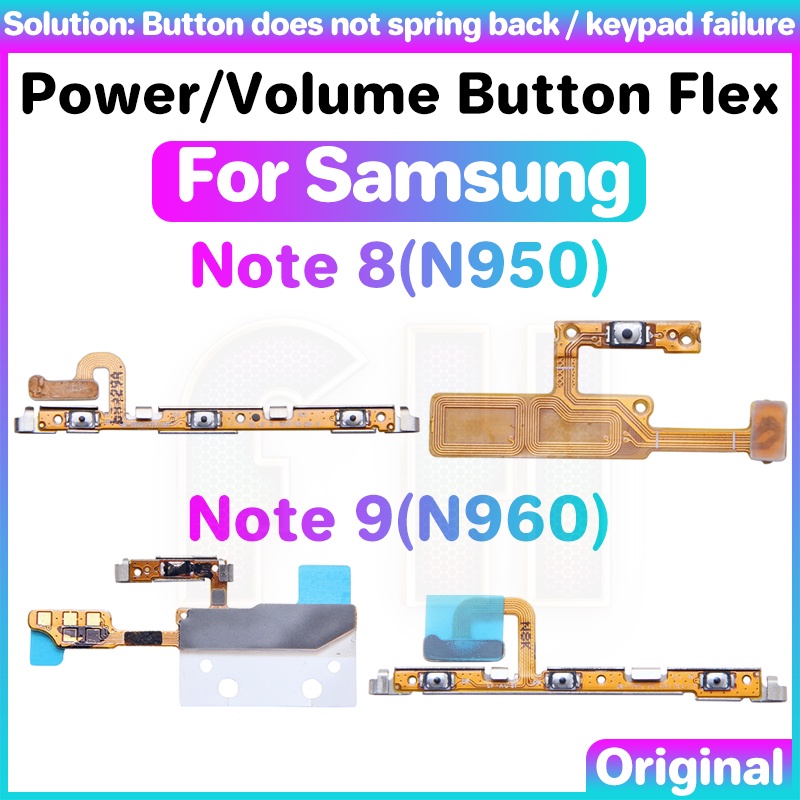 ปุ่มปรับระดับเสียง แบบยืดหยุ่น สําหรับ Samsung Galaxy Note 8 9 N950 N960 | Shopee Thailand