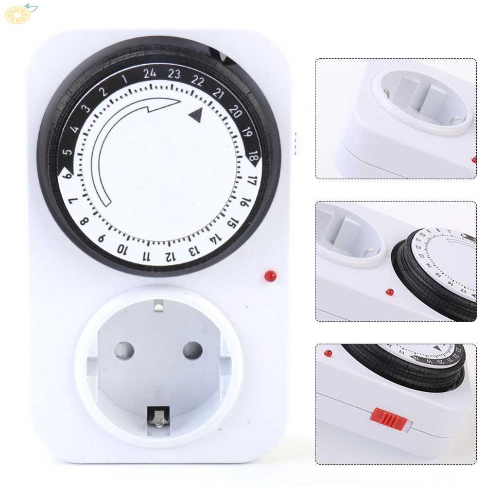 【VARSTR】Socket 24 Hours 24-hour Programmable Timer Control Household ...