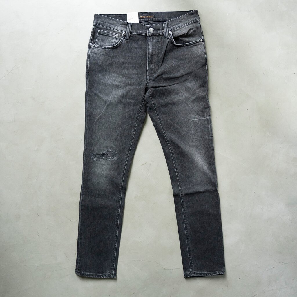 [SAMPLE] Lean Dean Grey Patch ยีนส์ฟอก ทรงกระบอกเล็กกึ่งเดฟ ของแท้ 100% ...