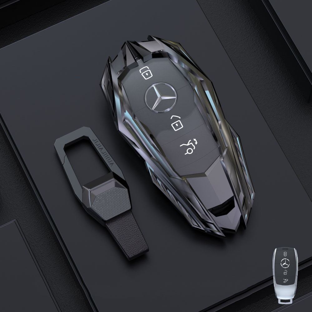 ใหม่ เคสรีโมตกุญแจรถยนต์ โลหะผสมสังกะสี สําหรับ Mercedes Benz A C E S G ...