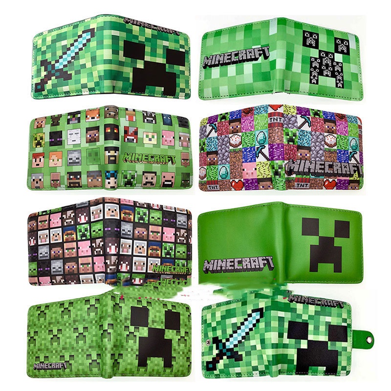 กระเป๋าสตางค์ หนัง PU ลายการ์ตูน Minecraft เหมาะกับของขวัญวันเกิด ...