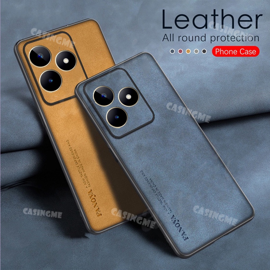 Realme C63 2024 หนังปลอกหนังSheepskinสําหรับRealme C63 4G RealmeC63 C ...
