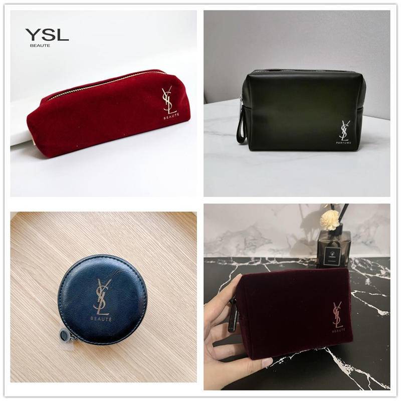 Y3l Saint Laurent กระเป๋ากํามะหยี่ สีดํา แบบพกพา สําหรับเก็บลิปสติก ...