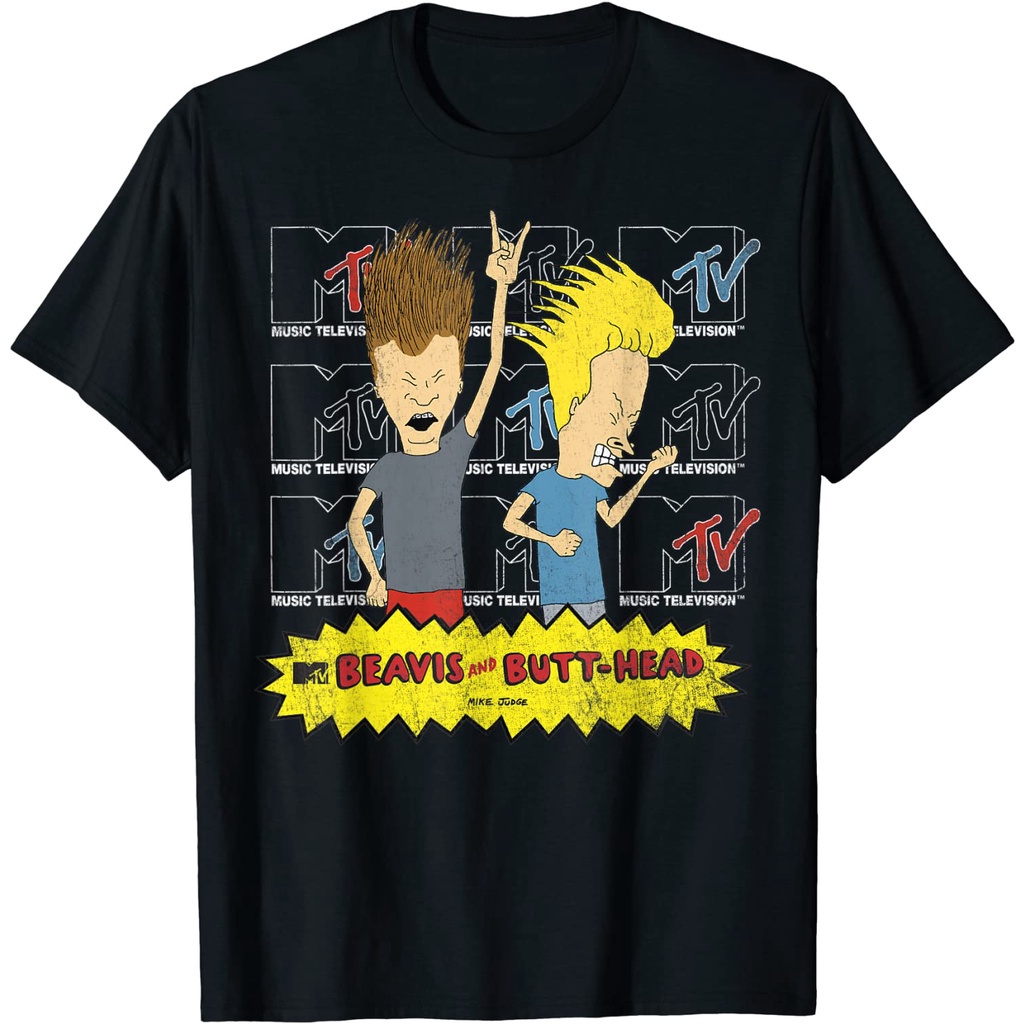Mtv Beavis And Butthead Rock Out Logos T-Shirt | Shopee Thailand