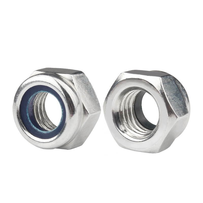 304 สแตนเลสสตีล Self-Locking Hex ล็อคสกรู Anti-Loosening Nut Anti ...