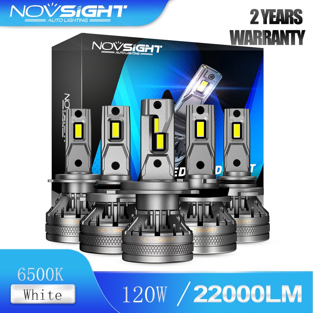 NovSight N37 Led ไฟหน้ารถยนต์ H1 H3 9005 9006 HB3 HB4 H7 H11 120W ...